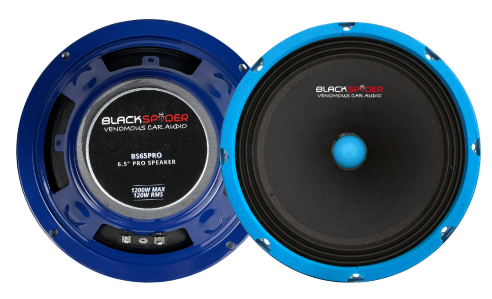 Blackspider BS65PRO 6.5" 1200W 120RMS Speakers